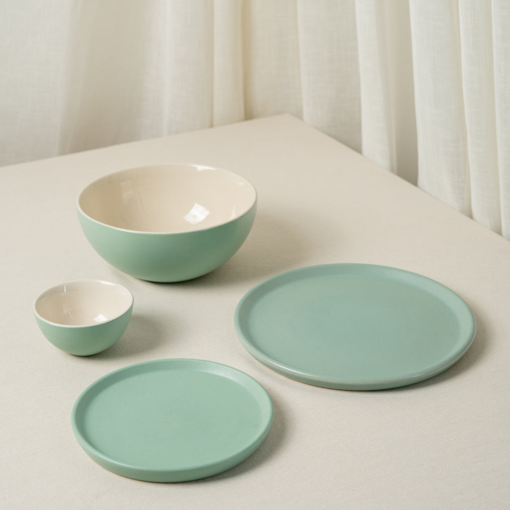 Lush Comfort Dinner Set | 20pc | Sage Green – Lagavi