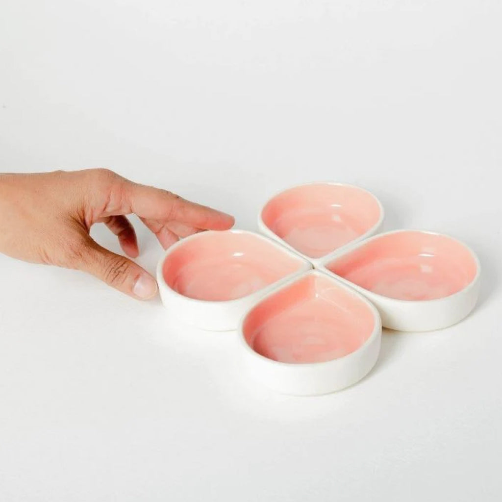 Droplet Dip Plate Pink (Set of 4) – Lagavi