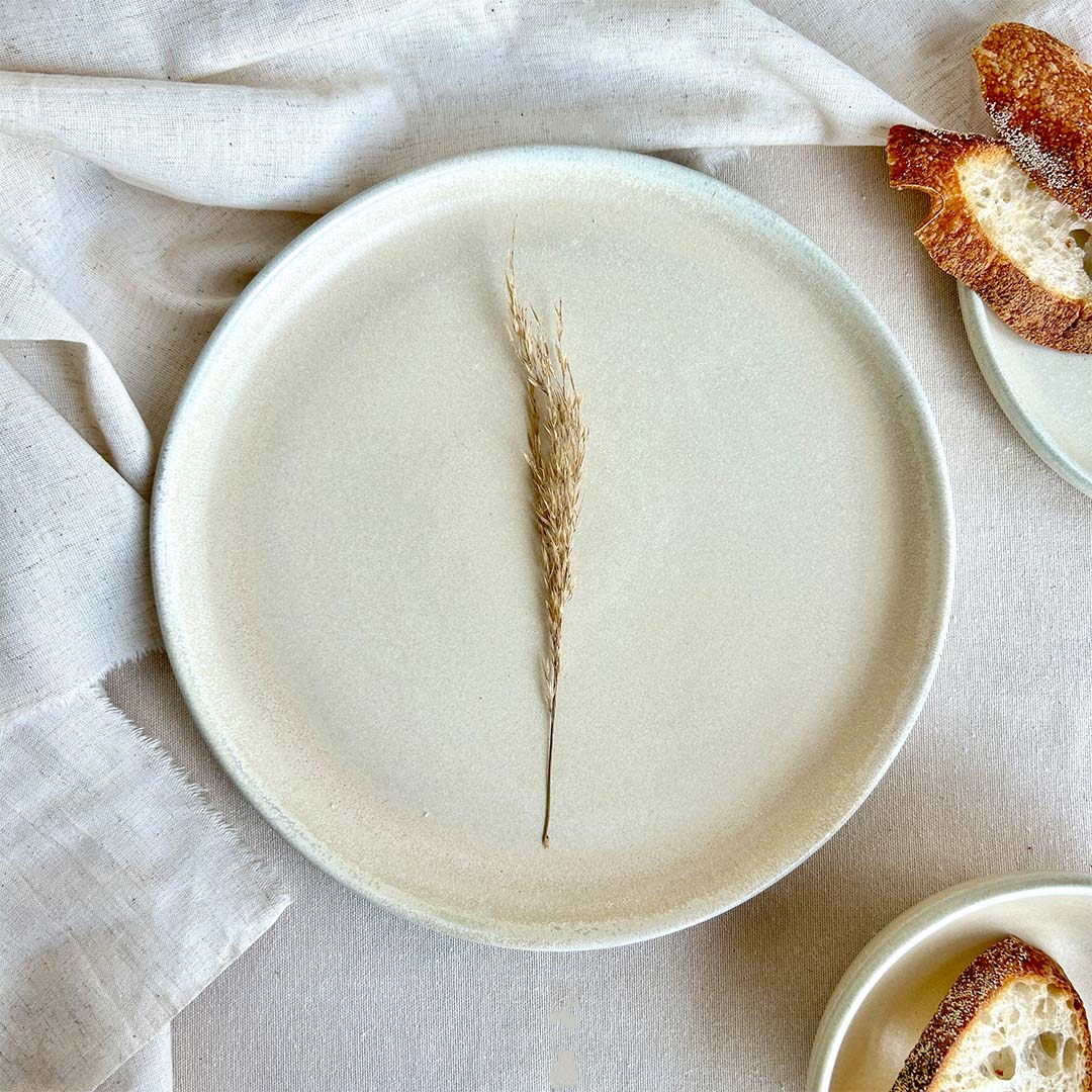 Satin Pearl Large Plate | 10.7 Inches | Off-White – Lagavi