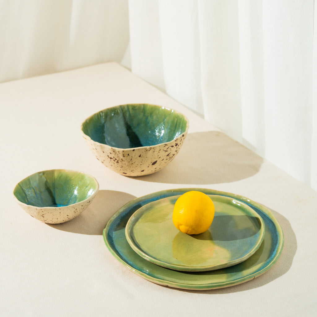 Forest Crystal Dinner Set | 20pcs | Organic Form – Lagavi