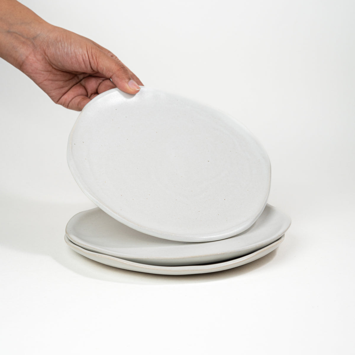 Stone Age Dessert Plate - White – Lagavi
